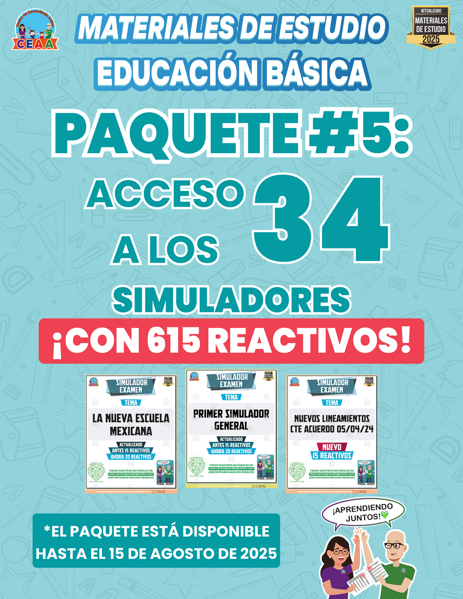 Materiales de Estudio 2025 Educación Básica – Centro de Aprendizaje Activo