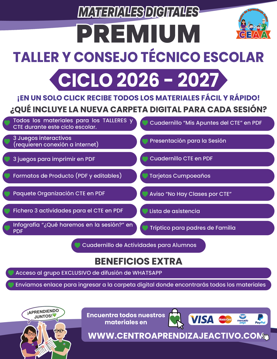 Materiales CTE 17 Temas Ciclo Escolar 2025 - 2026 – Centro de ...